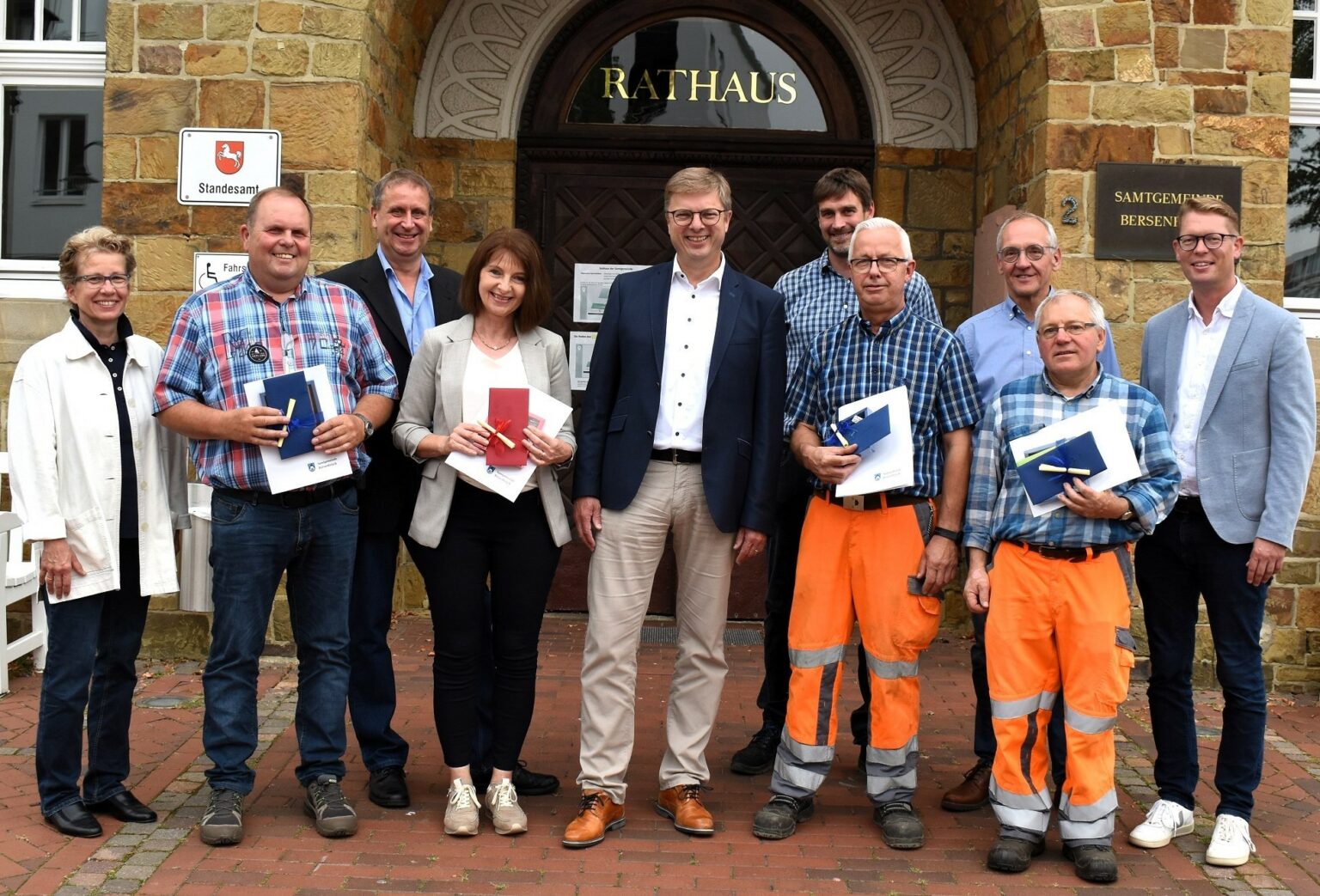 Vier Dienstjubiläen im Rathaus der Samtgemeinde Bersenbrück gefeiert ...
